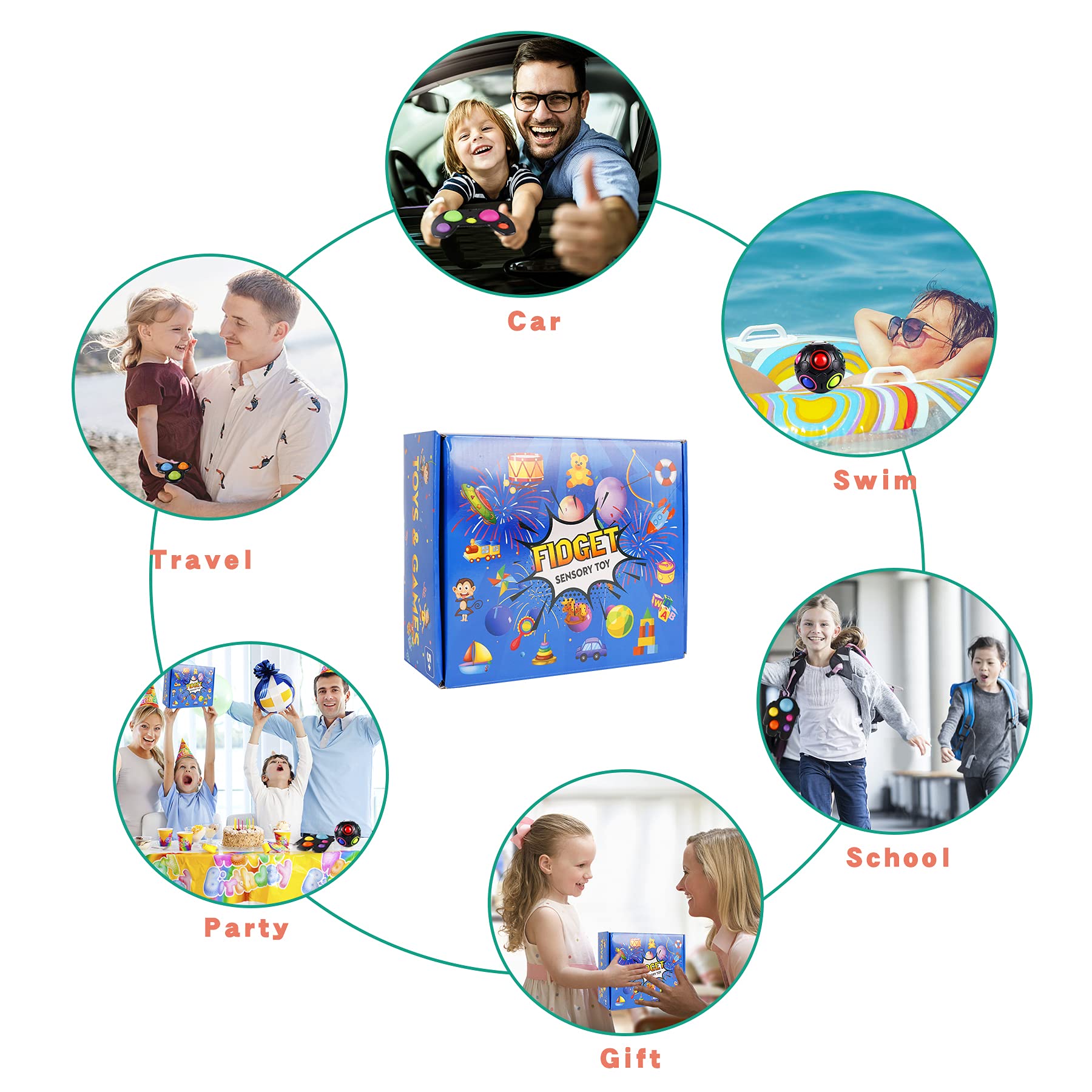 Buy Pop Sensory Fidgets Toys Packs it. Fidget Box Figits Bulk its ...