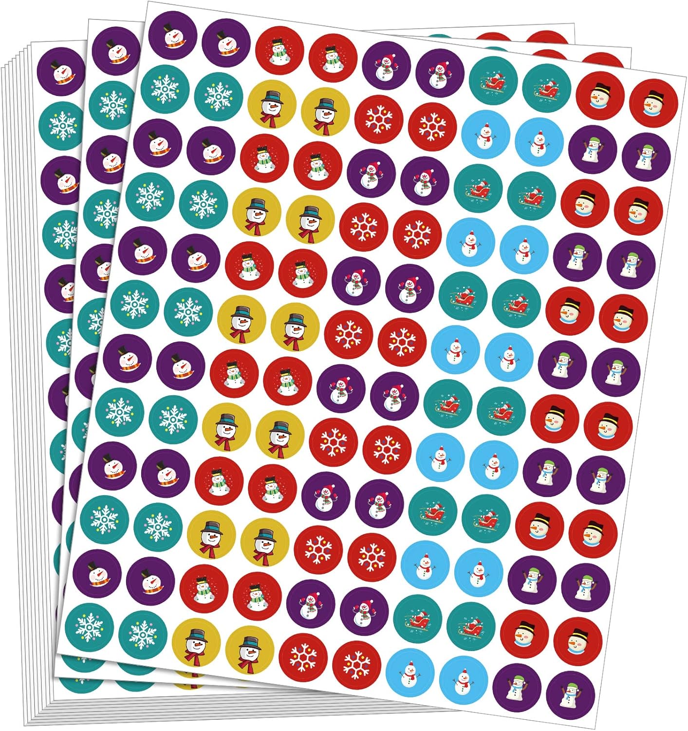 Amazon.com: Eaasty 3000 Pcs Snowflake Stickers Bulk for Kids Holiday ...