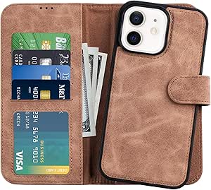 Amazon.com: LUMARKE Designed for iPhone 12 Wallet Case, iPhone 12 Pro Case - Detachable Flip ...