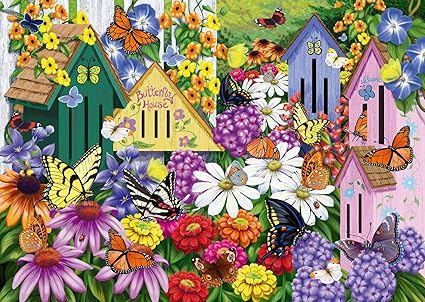 Amazon.com: Wonder Forge Garden Neighbors 1000 Piece Jigsaw Puzzle for ...