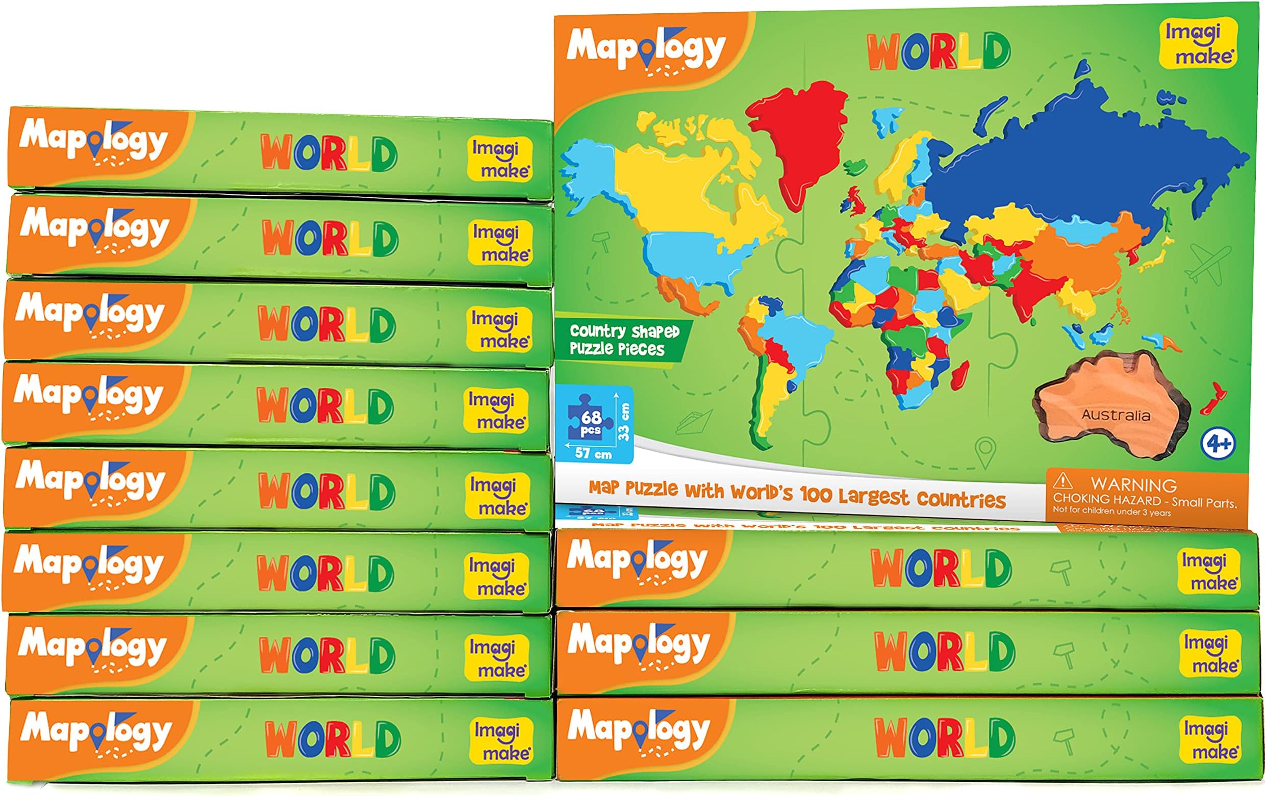 Buy Imagimake: Mapology World- World Map and its Countries- Learning ...