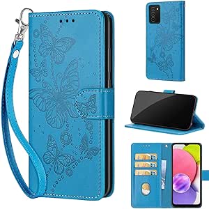 Amazon.com: Designed for Samsung Galaxy A03s Case Wallet,Women Flip Folio Cover with Embossed PU ...