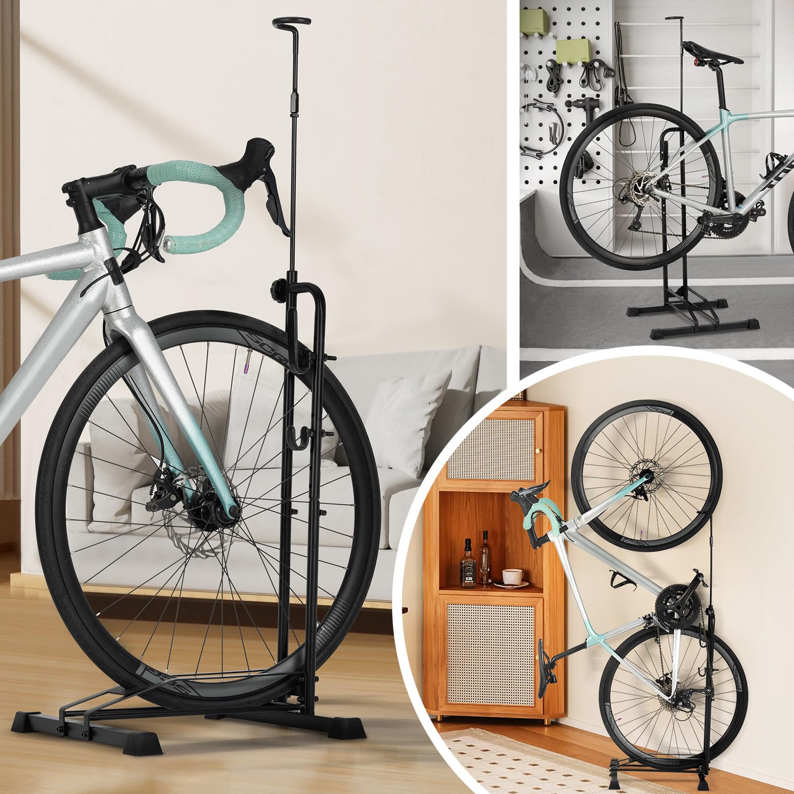 Snapklik.com : Vertical Bike Stand - Upright Floor Bike Rack Repair ...