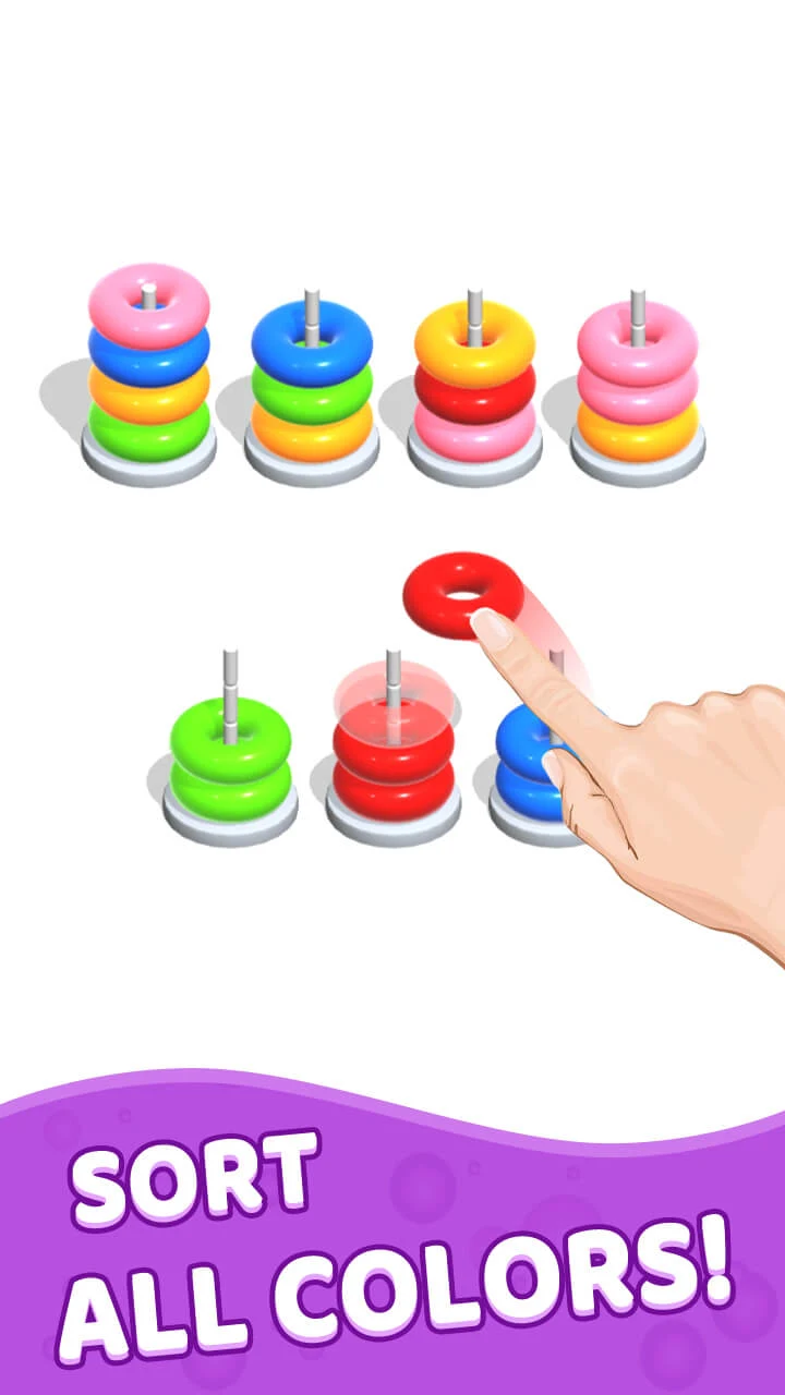 Color Hoop Stack - Sort Puzzle - App on Amazon Appstore