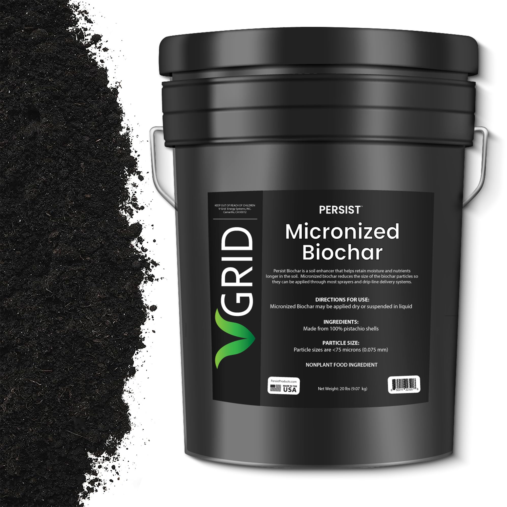 Persist Micronized Biochar Soil Amendment For Plants For Use Sprayers ...