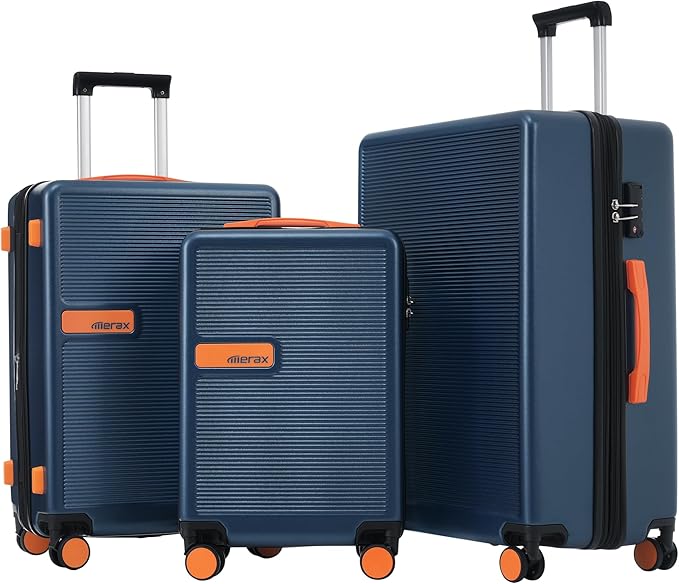 Amazon.com | Merax Luggage sets of 3 Piece 20 24 28 IN Carry on ...