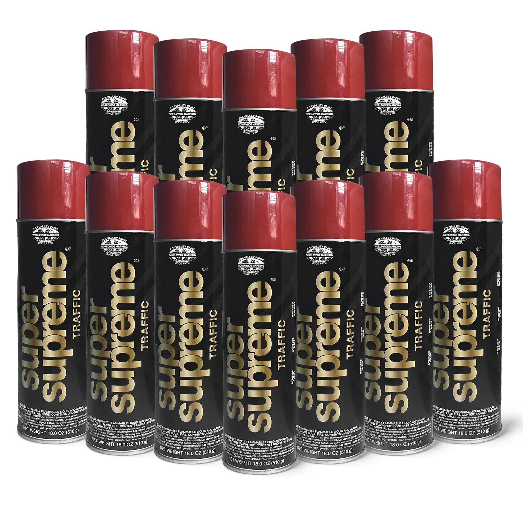 Fox Valley Super Supreme Traffic Spray Paint - Easy To Use Traffic ...