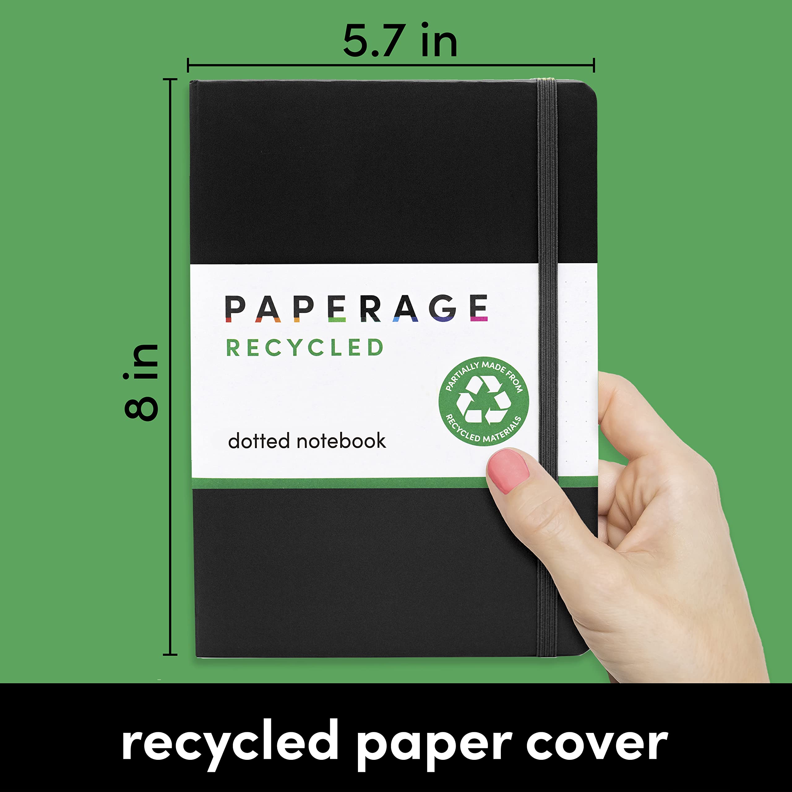 Snapklik.com : PAPERAGE Recycled Dotted Journal Notebook