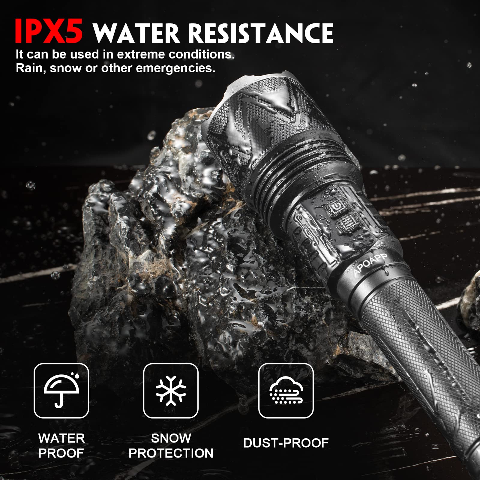 LED Torch High Lumen, Powerful 8000 Lumen Super Bright Torch with USB ...