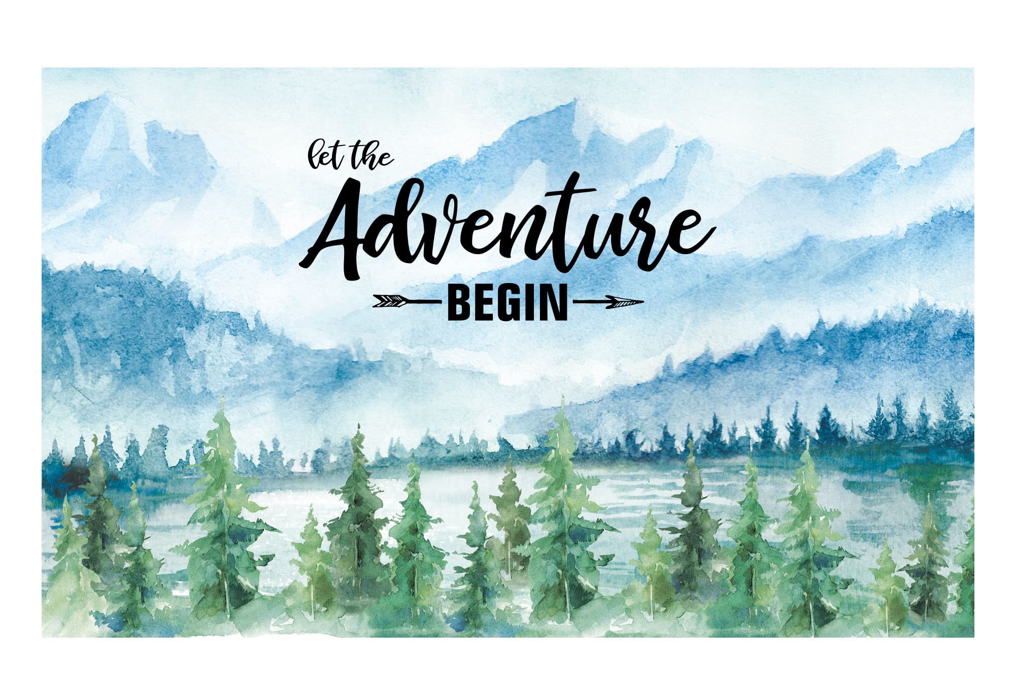 Allenjoy Let The Adventure Begin Backdrop Baby Shower Camper Birthday ...