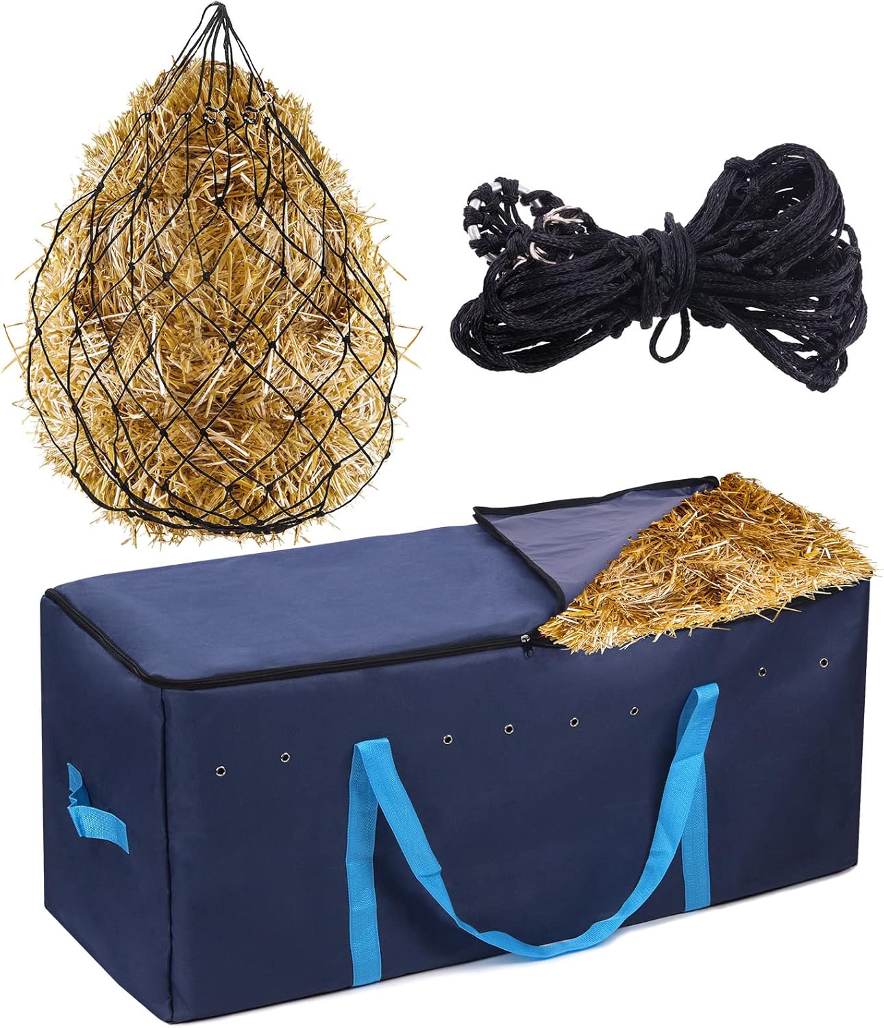 Amazon.com: Keadic 2Pcs Hay Bags Storage Bag Set Includes Extra Large ...