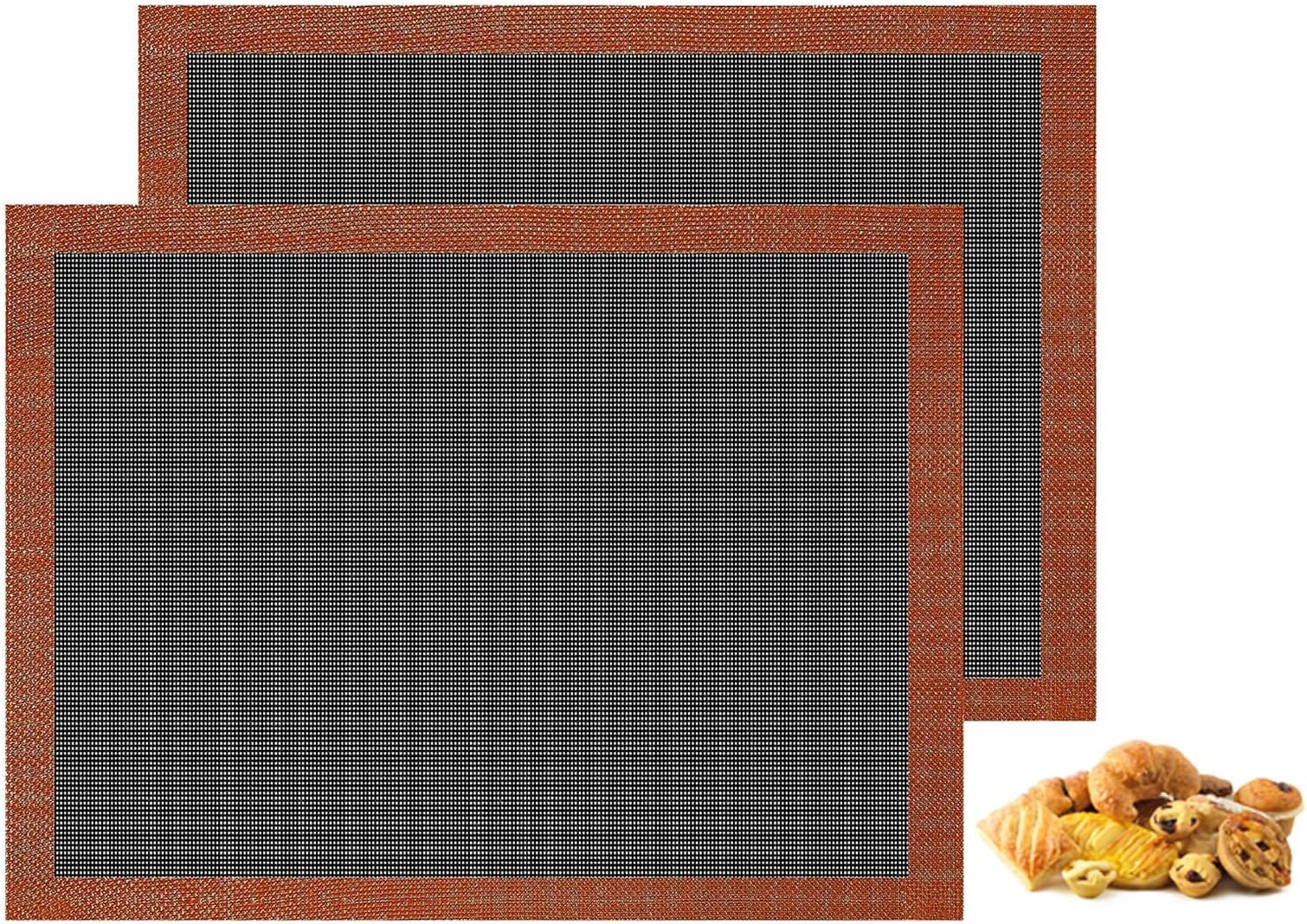 Amazon.com: Perforated Baking Mats,2 PCS Silicone baking mat,Reusable ...
