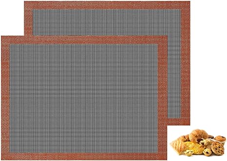 Amazon.com: Perforated Baking Mats,2 PCS Silicone baking mat,Reusable ...