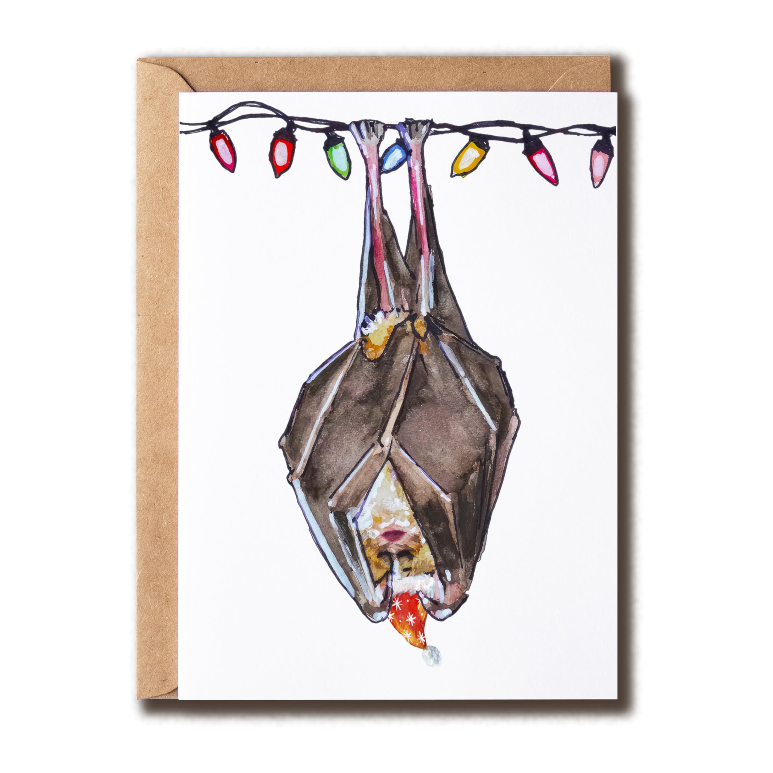 Amazon.com : Merry Christmas Bat Card - Xmas Naughty Card - Happy ...