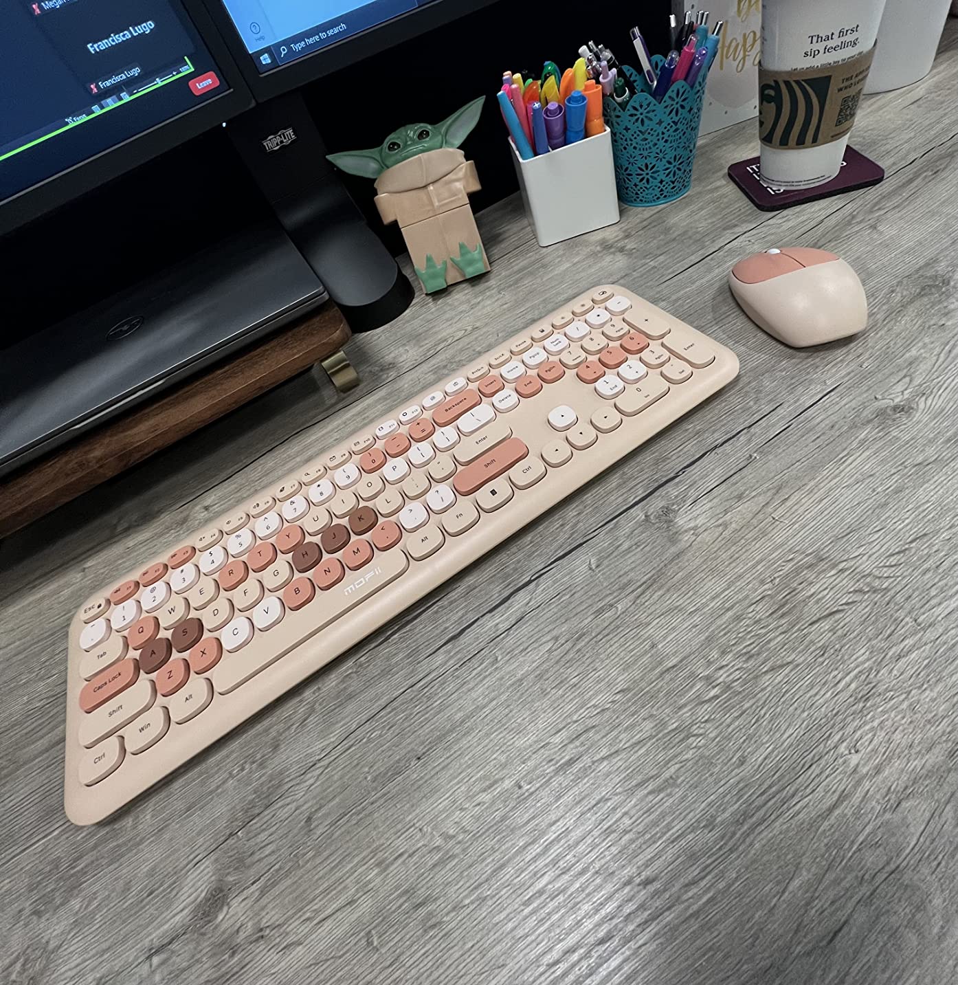$9/mo - Finance Wireless Keyboard and Mouse Combo, Ergonomic Full Size ...