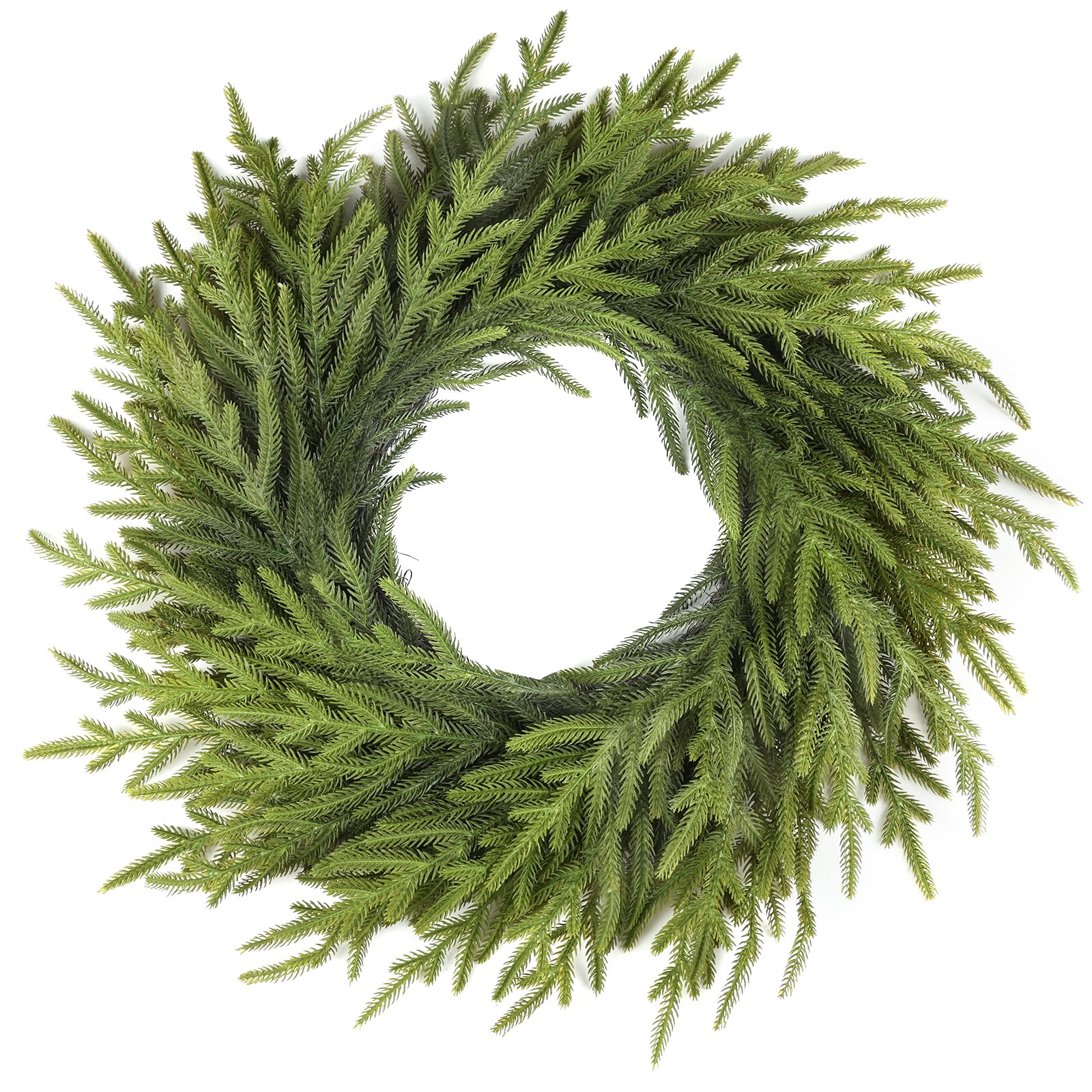 Amazon.com: 26 Inch Realistic Christmas Wreath, Soft Bendable Christmas ...