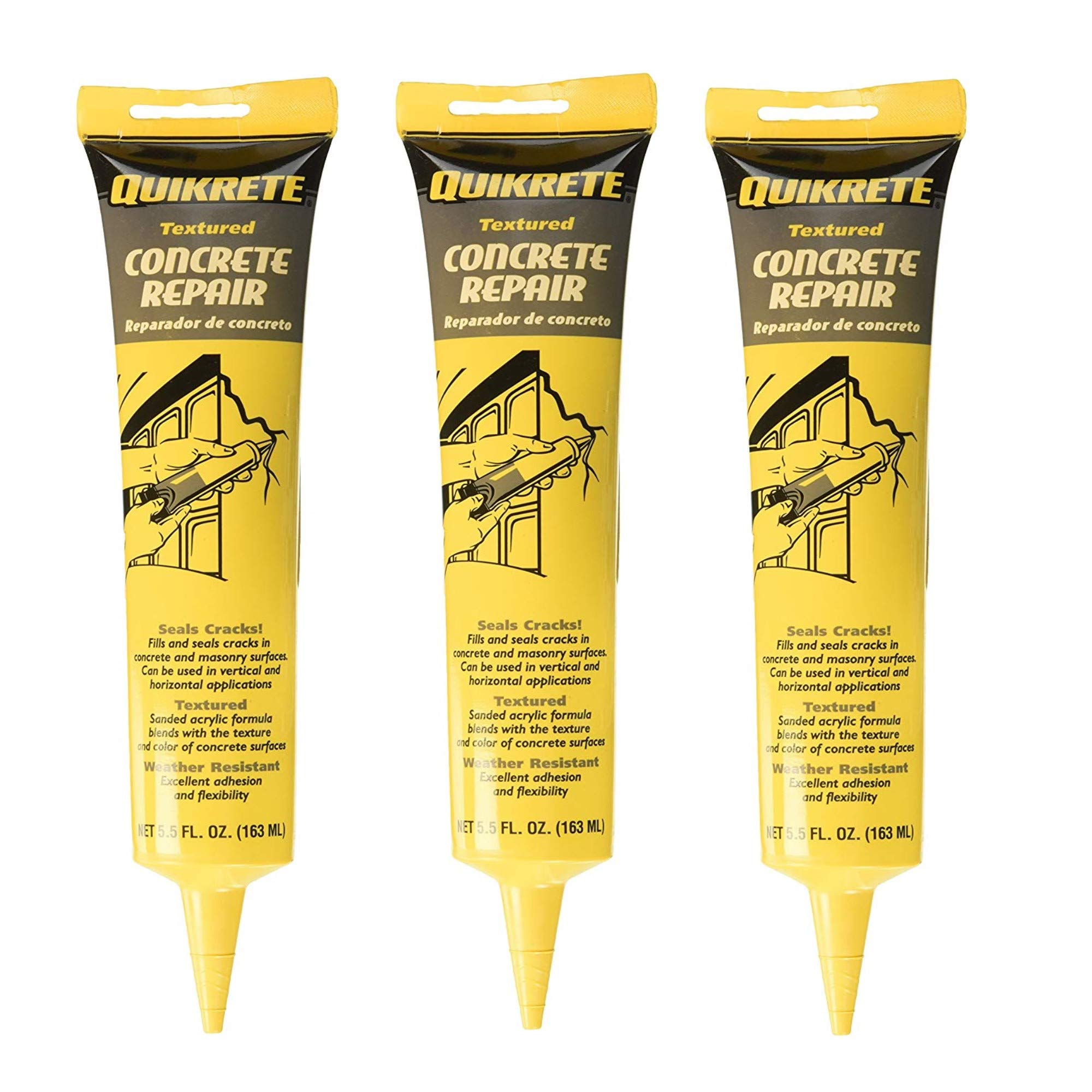 Amazon.com: Quikrete #862013 5.5 Oz Concrete Repair - 3 Pack : Tools ...