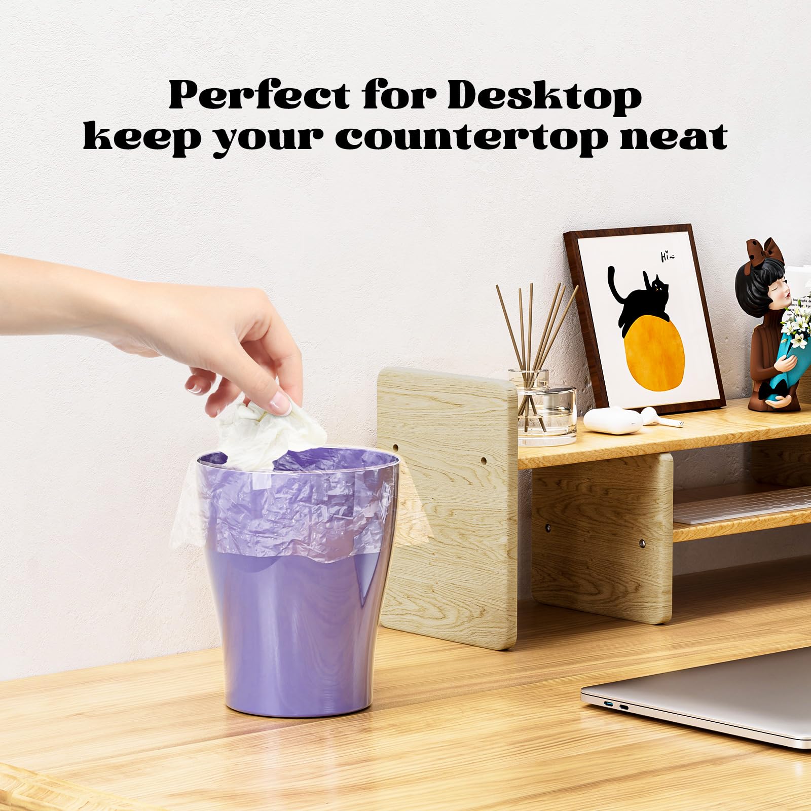 Snapklik.com : HEMOPLT 2 Pack Mini Trash Can - 0.4 Gallon Desk ...