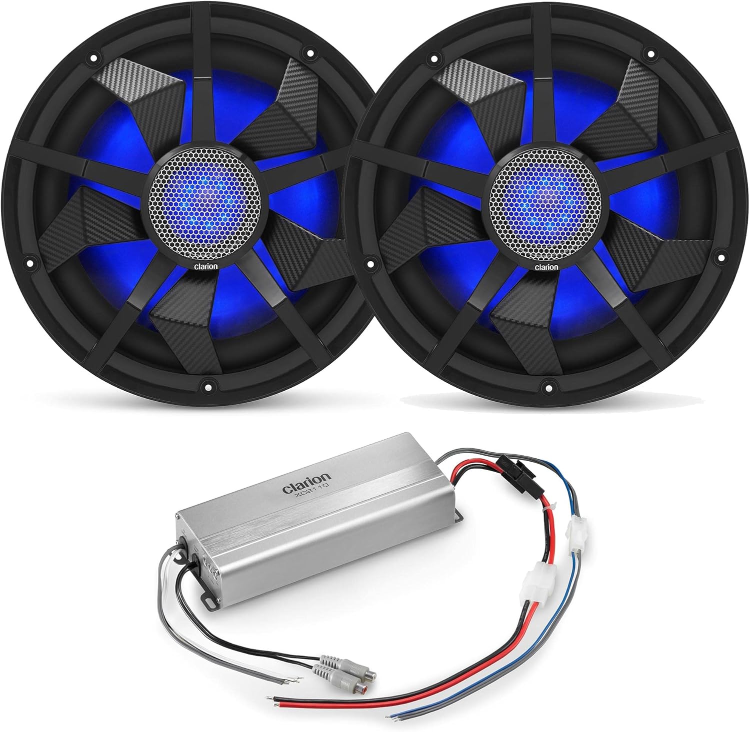 Amazon.com: Clarion Marine Subwoofer Amplifier Bundle - Two 12 ...