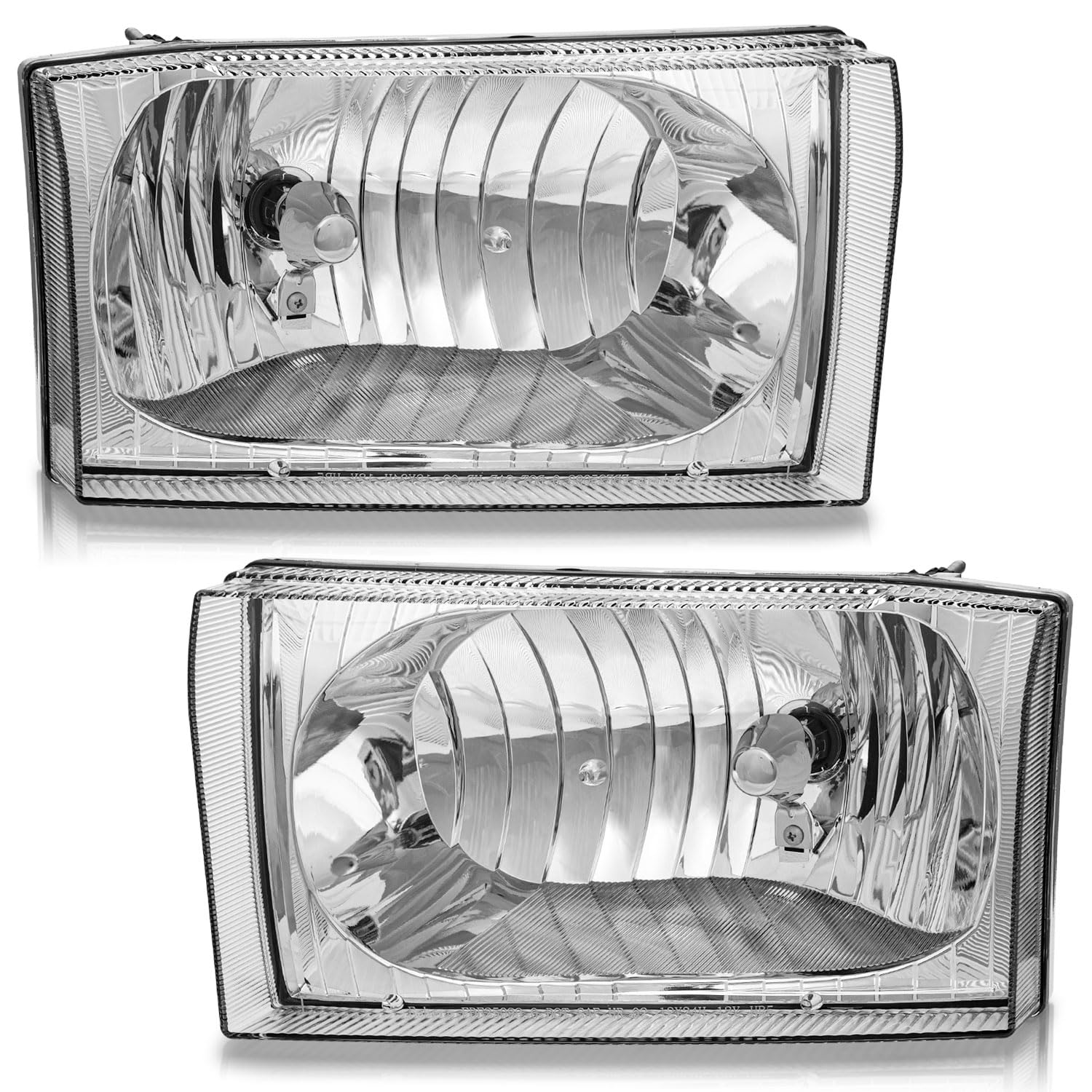 Amazon.com: WEELMOTO Headlights Assembly for 1999-2004 Ford Super Duty ...