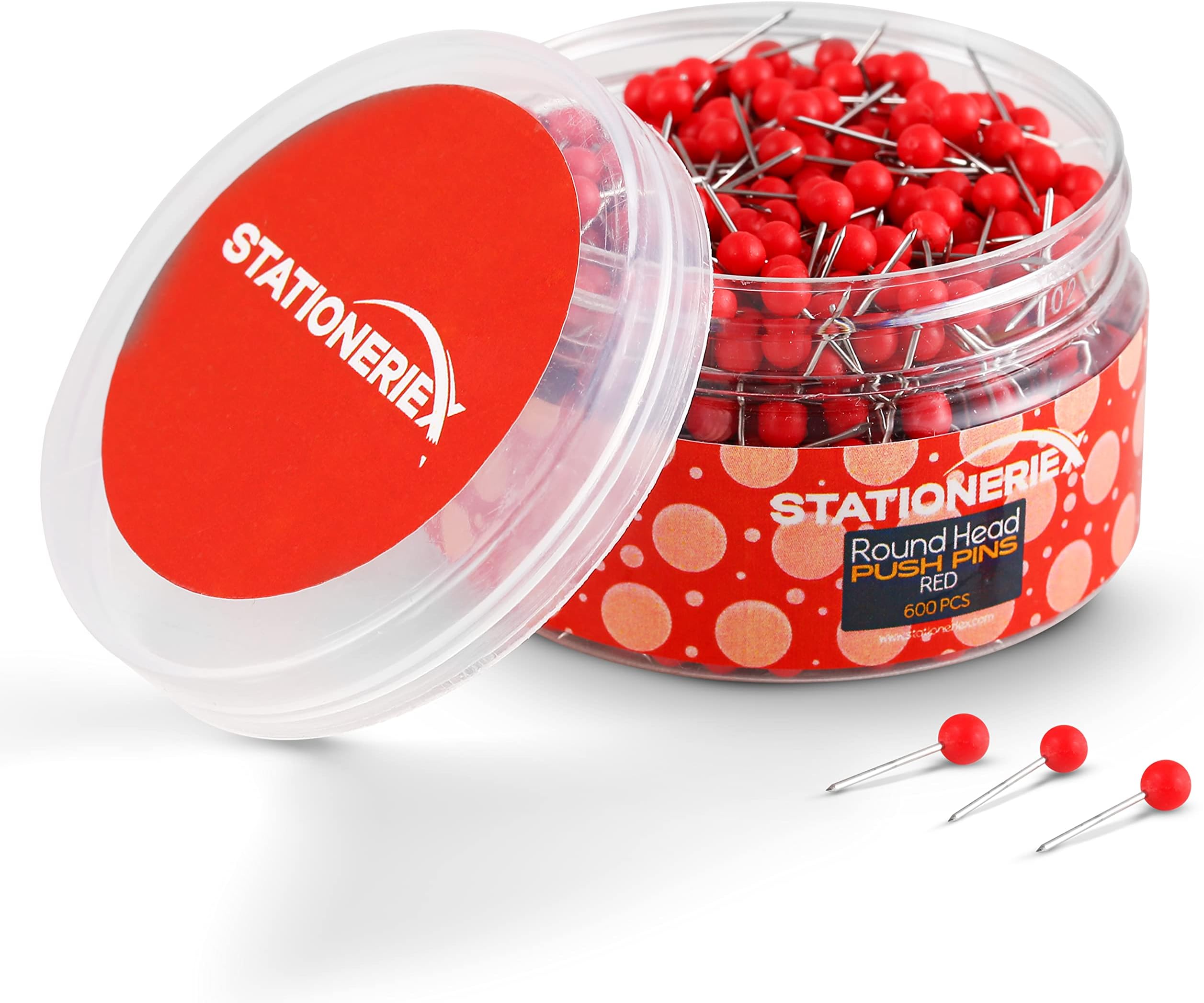 Amazon.com : PTC Office 1/8 Inch Small Round Head Map Tacks Pins for ...