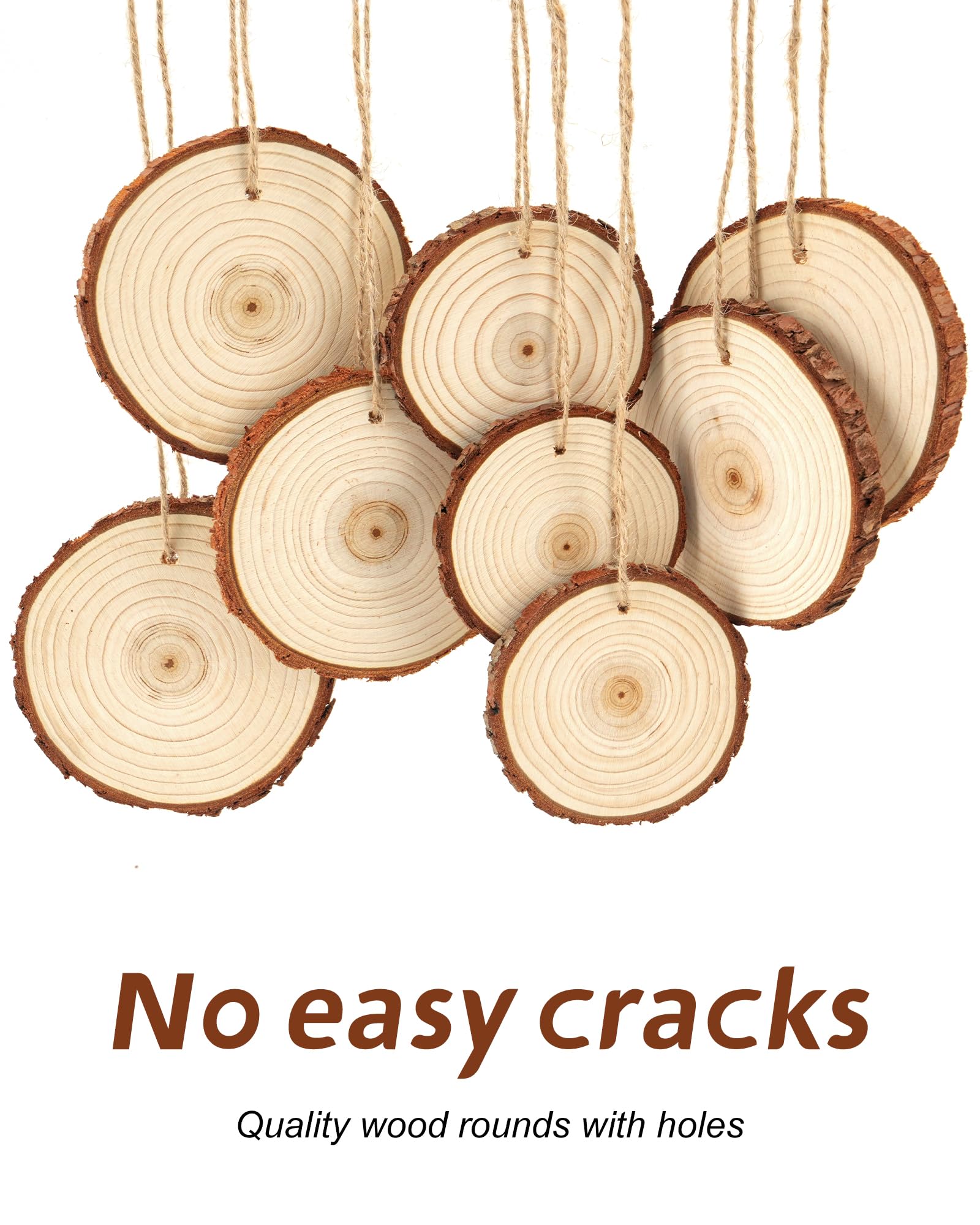 Unfinished Wood Rounds With Bark Bark Wood Rounds Etsy