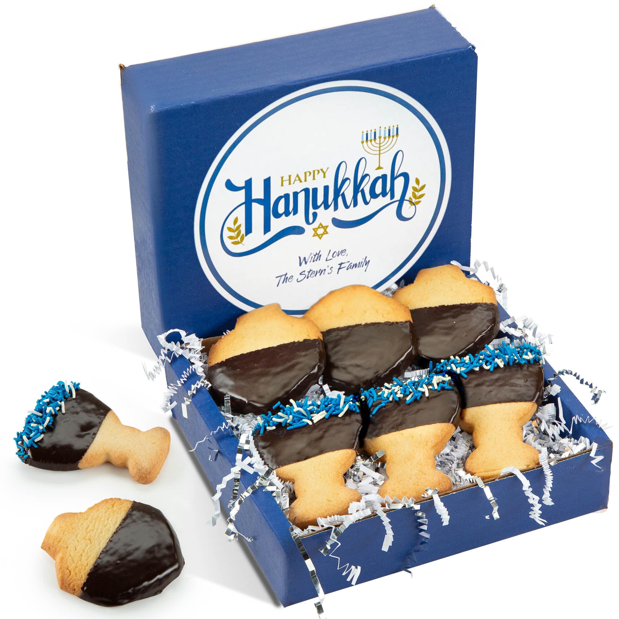Amazon.com: Hanukkah Cookies | Menorah & Dreidel Shortbread Cookies ...