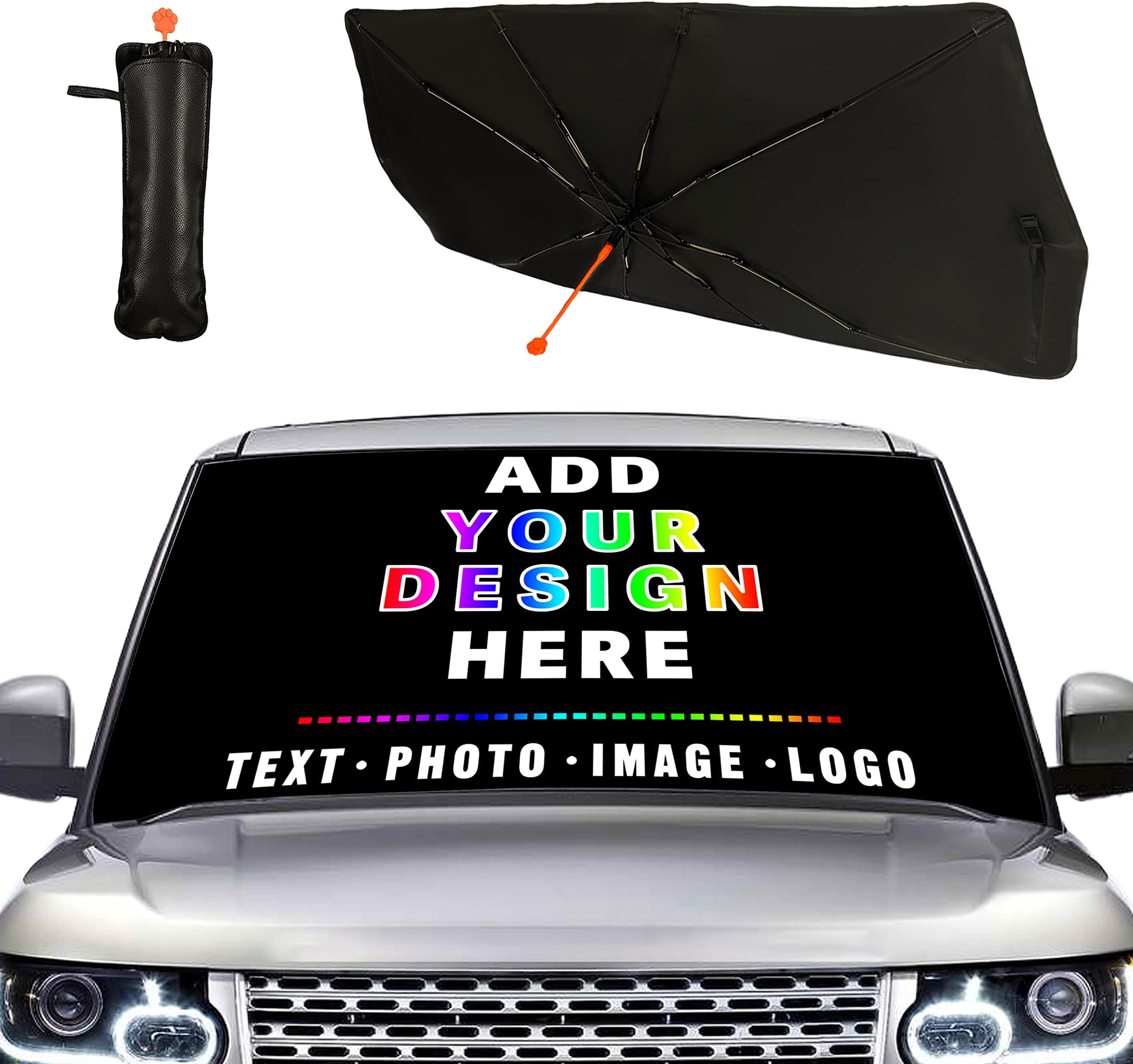 Amazon.com: Custom Windshield Sun Shade Personalized Car Sun Shade for ...