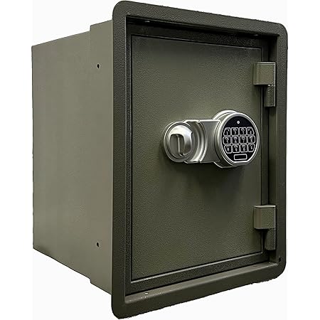 Fireproof Wall Safe with Electronic Lock & Backup Key - - Amazon.com