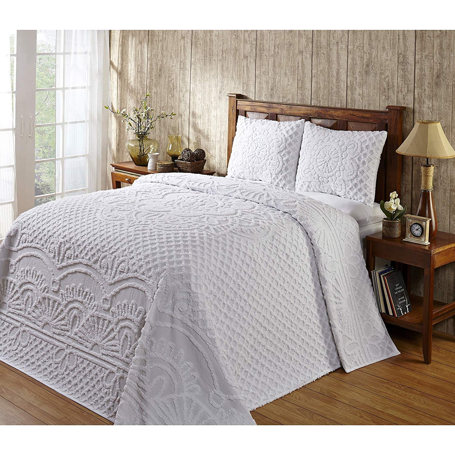 king white chenille bedspread