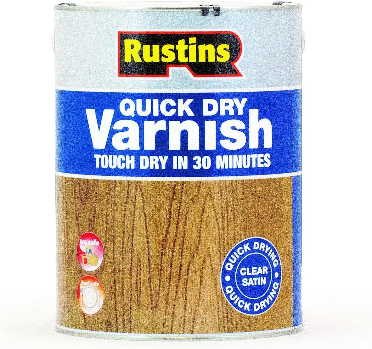 Rustins Quick Dry Outdoor Clear Varnish 2.5 L Satin : Amazon.co.uk: DIY ...