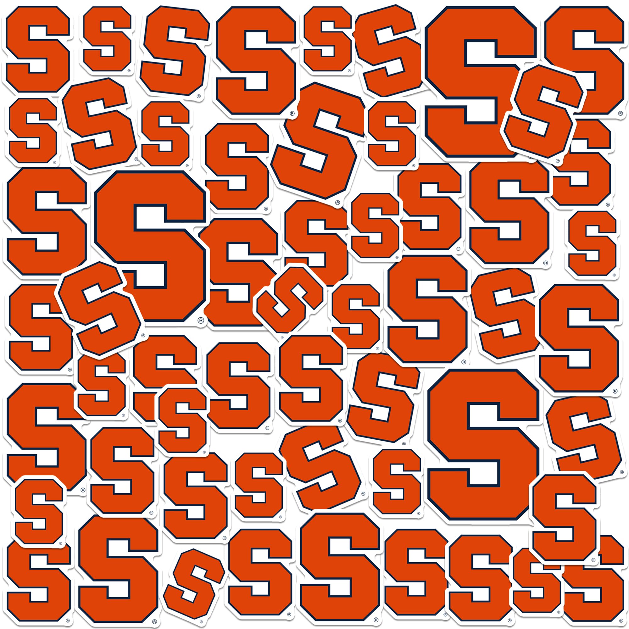Amazon.com: Syracuse University Primary Logo 50ct Vinyl Large Deluxe ...
