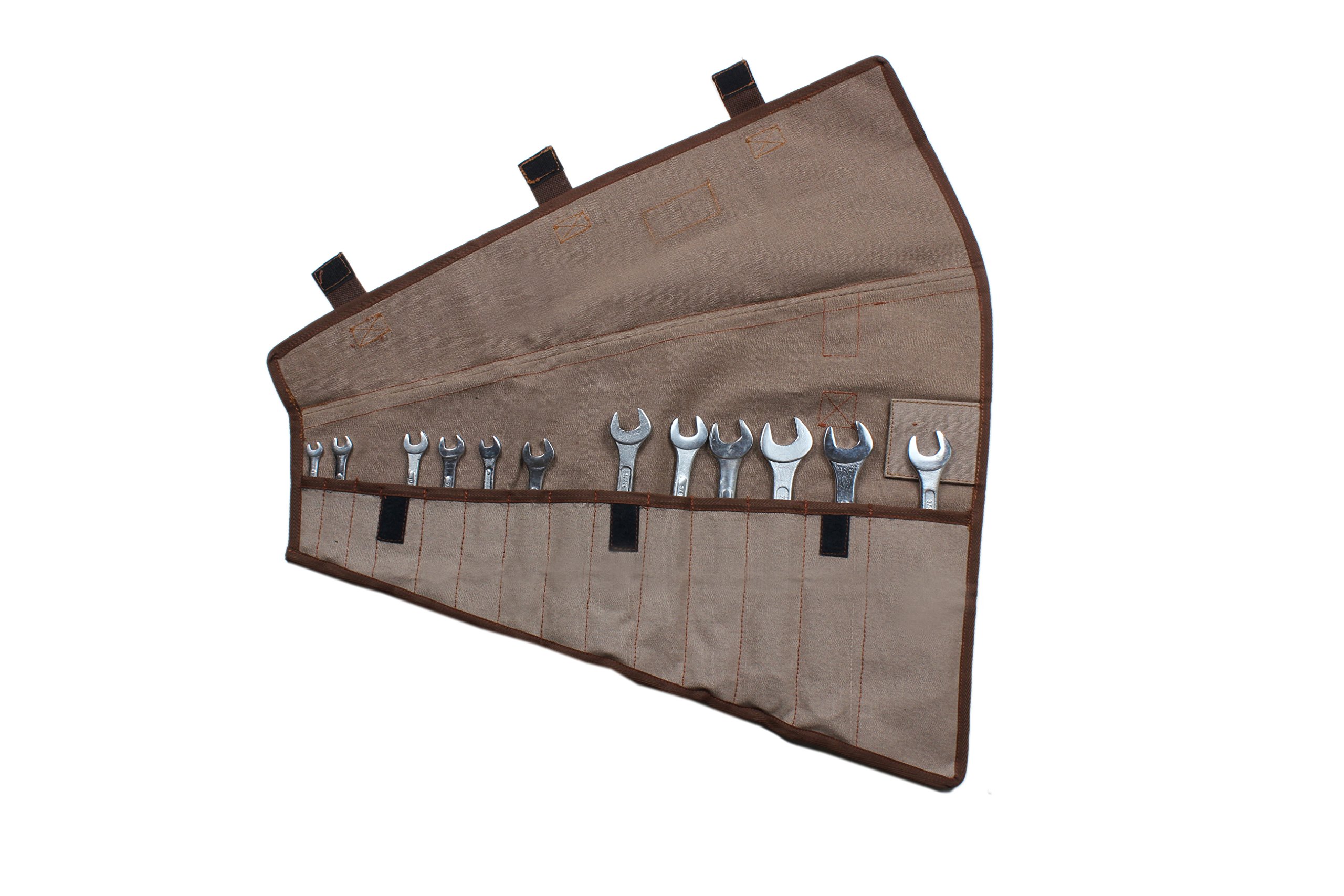 BULL TOOLS 14 Pocket One Touch Closure Hand Crafted H.W. Hand Dyed 100% ...