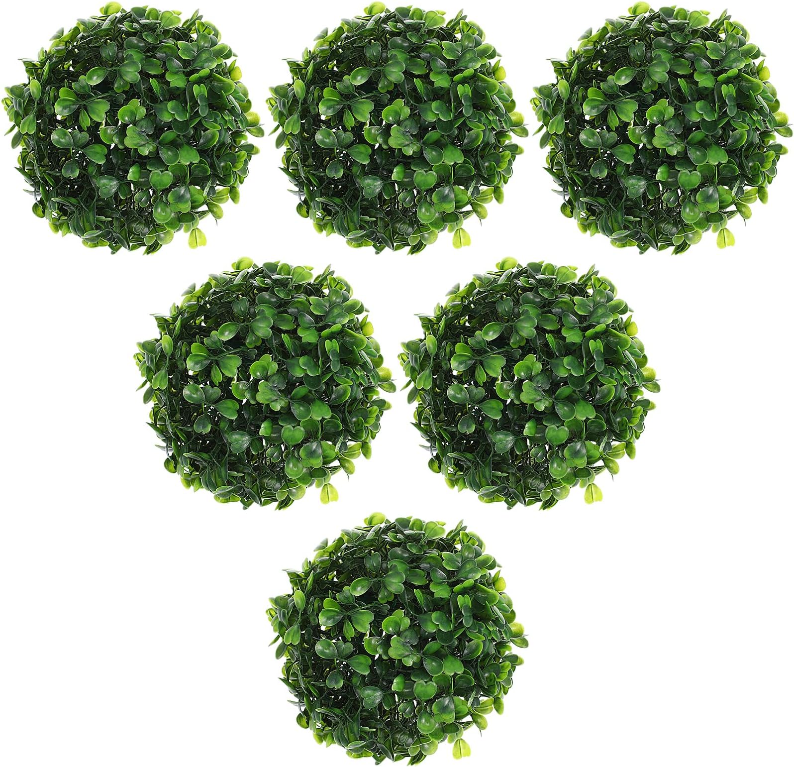 Amazon.com: 6pcs Topiary Balls - Artificial Grass Ball,10CM Plastic ...