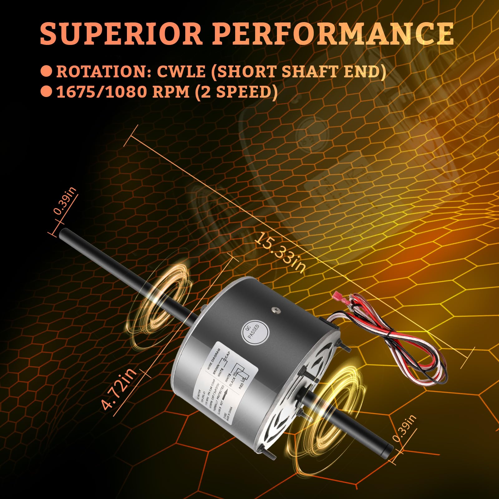 Rv Ac Motor RV AC Fan Motor Replacement For Coleman Mach 6000 & 8000 ...