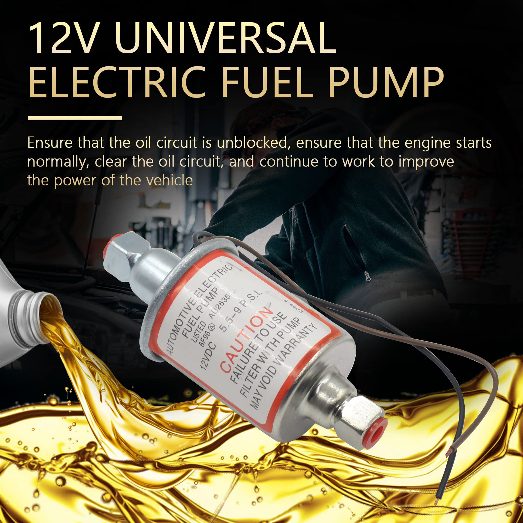 Bomba De Combustible E8012S - Eléctrica Universal De Baja Presión, 5-9 ...