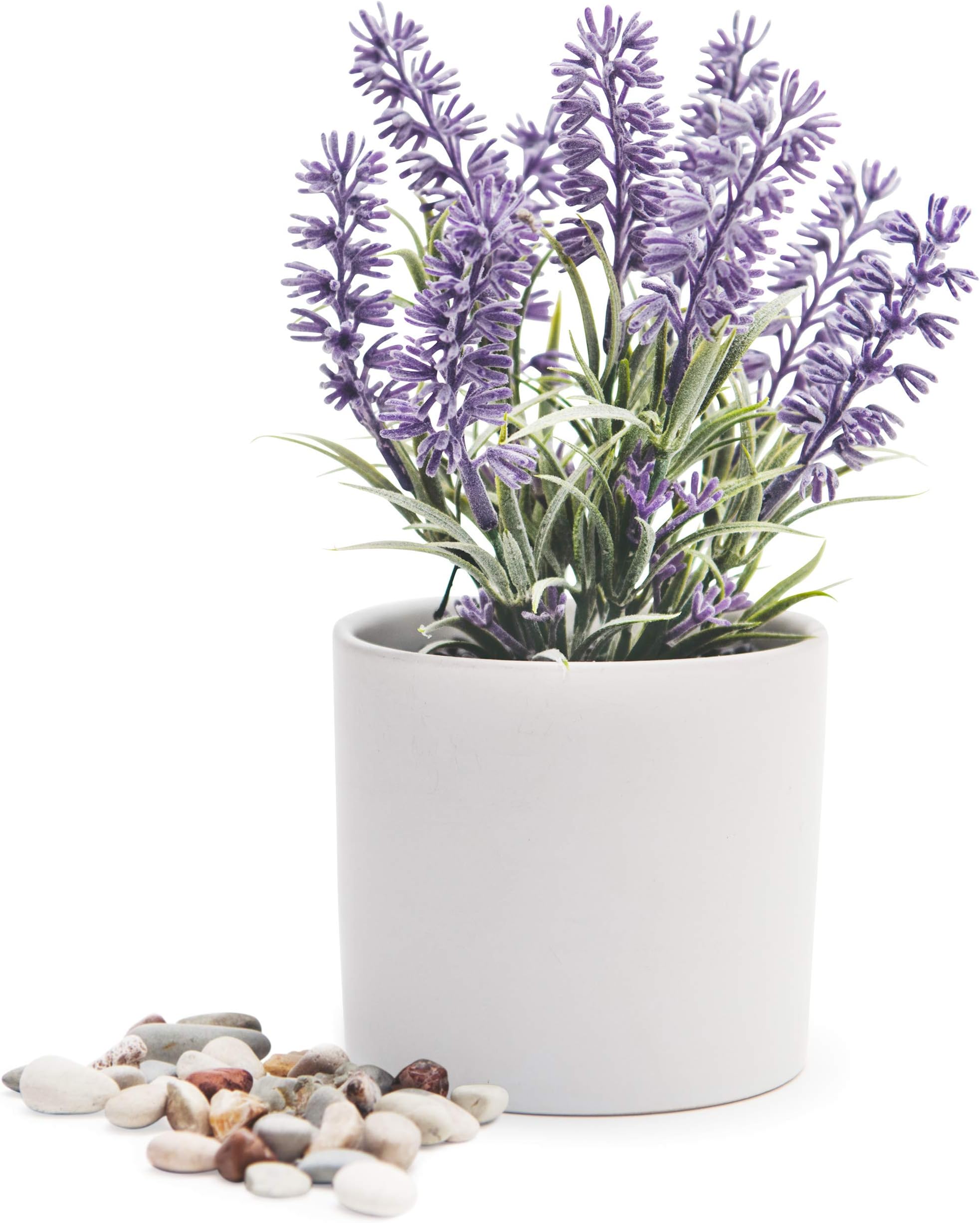 Amazon.com: Kurrajong Farmhouse Large Fake Lavender Plant | 9" high ...
