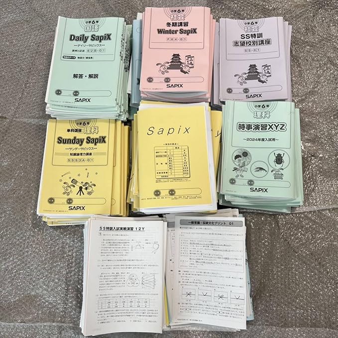 Amazon.co.jp: サピックス SAPIX 小学6年生 一般常識 算数 国語 理科 社会 2023年 中学受験 中学入試 試験対策 小学生 勉強 受験対策 正月特訓 SS特訓サピックス ...
