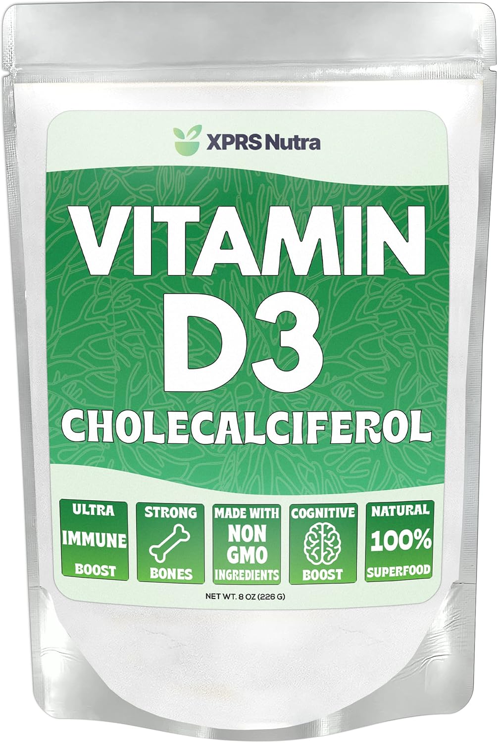 Amazon.com: XPRS Nutra Vitamin D3 Powder (Cholecalciferol) - Unflavored ...