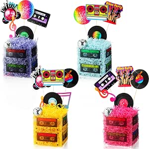 Amazon.com: Halloscume 30 Pcs 80s Party Decorations Retro 1980s ...