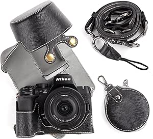 Amazon.com : MUZIRI KINOKOO PU Leather Case for Nikon Z50 II Camera ...