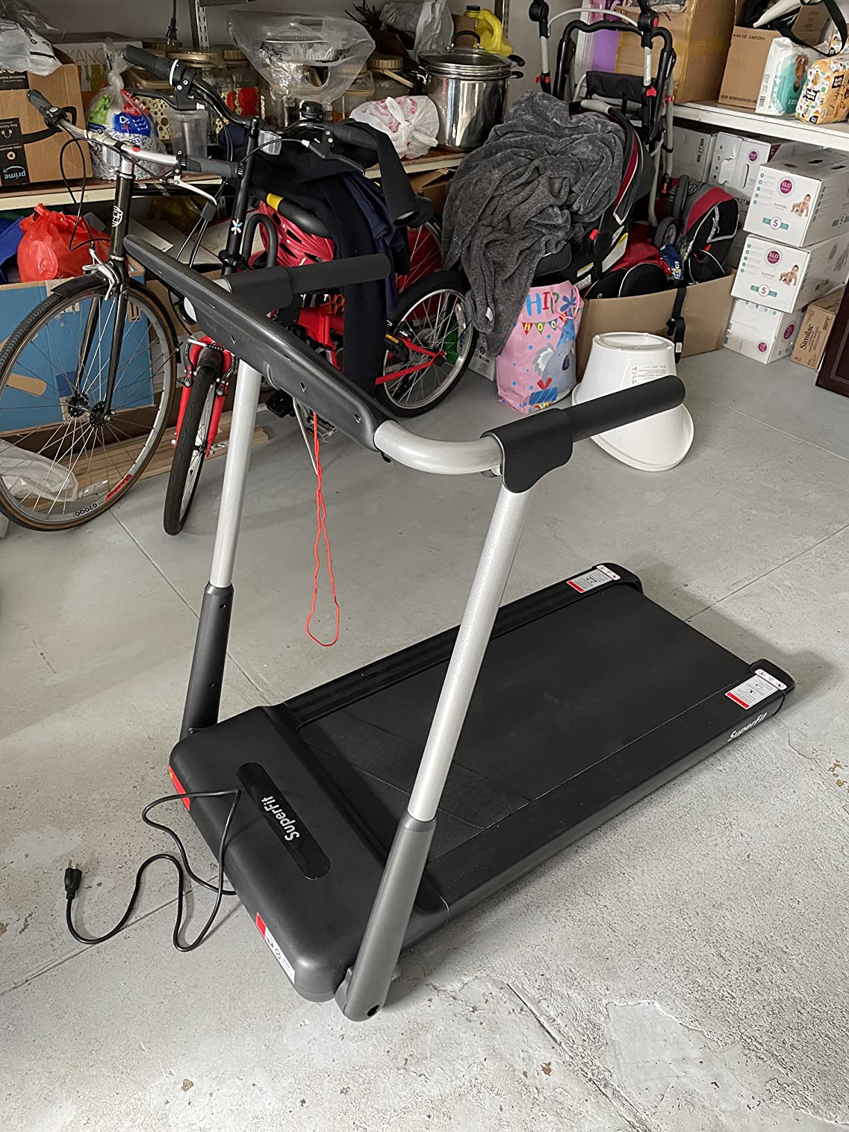 $26/mo - Finance Goplus 2.25HP Folding Treadmill, Compact Superfit ...
