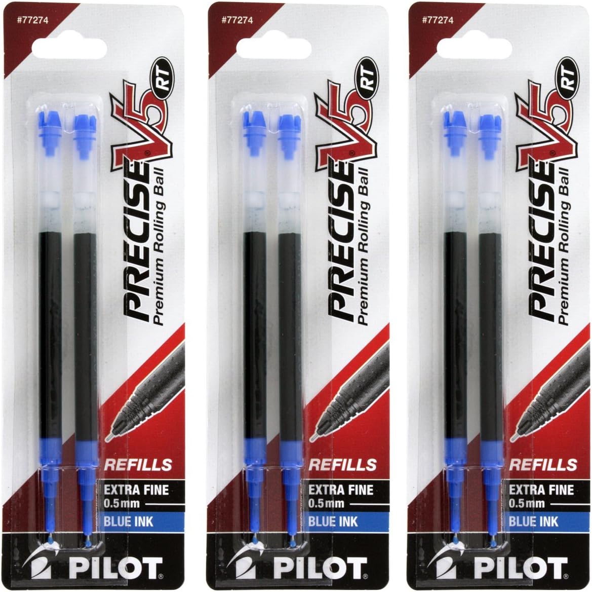 Pilot Precise V5 RT Liquid Ink Retractable Rollerball Pen Refills, 0.5 ...