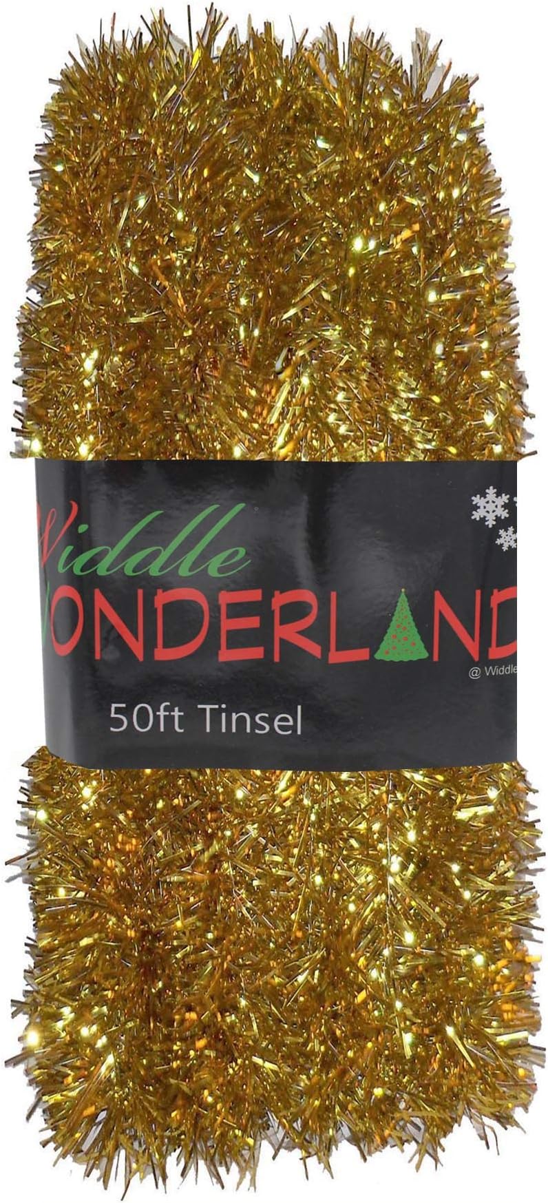 Widdle Wonderland Christmas Lametta Decorative Tinsel Strands Gold ...