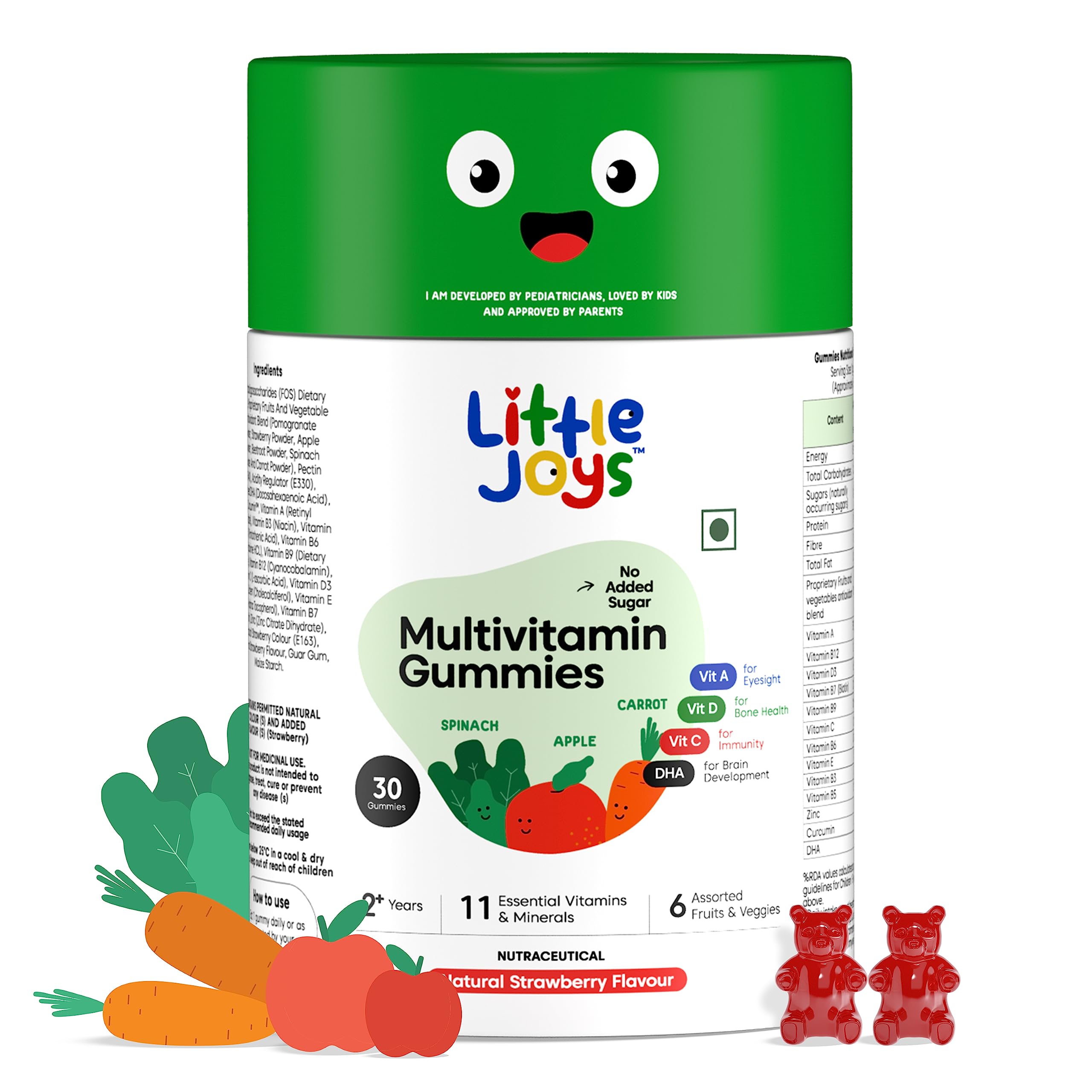 Buy Little Joys Multi Gummies for Kids (2-6 years) | 30 Days Pack | No ...