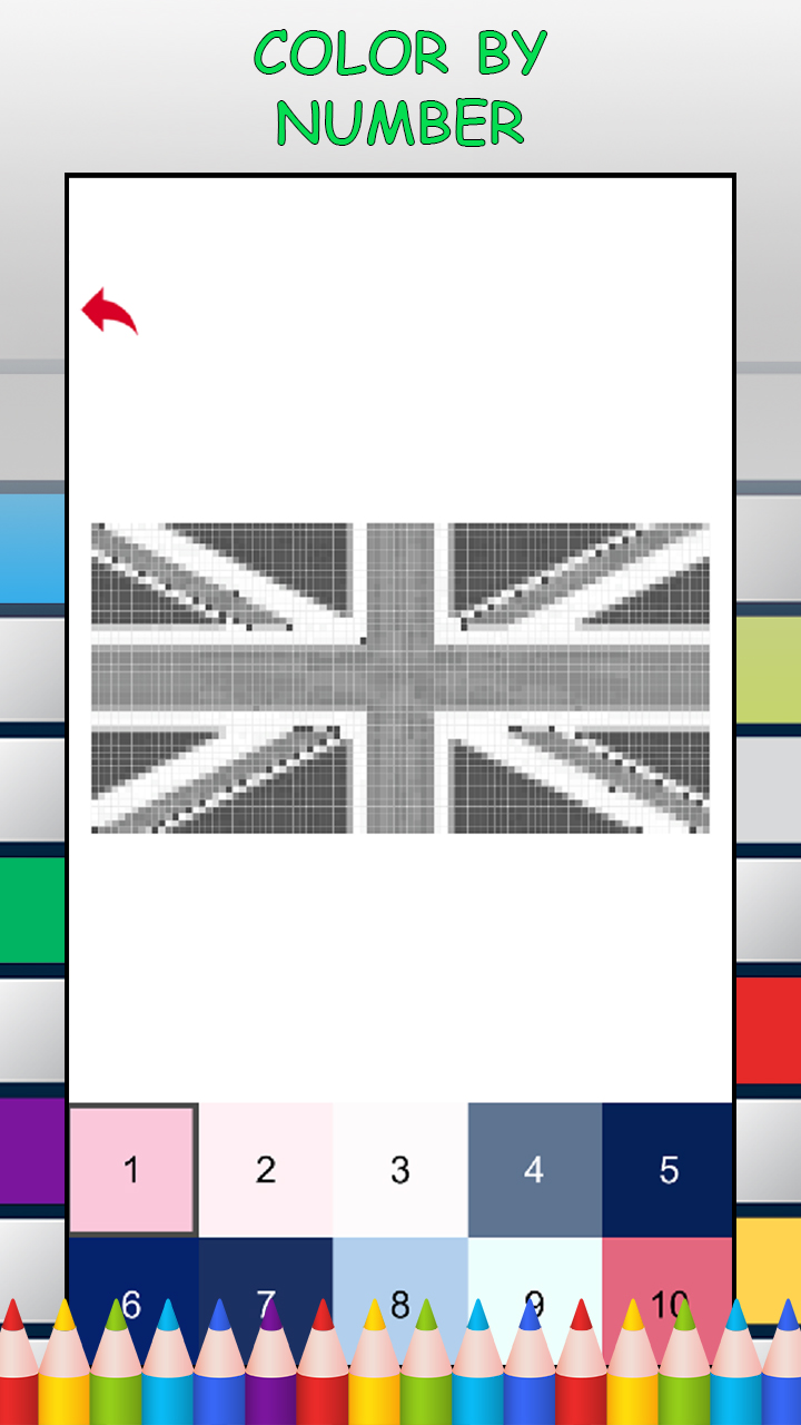 World Flags Color by Number - Free Pixel Art Game - Coloring Book Pages ...