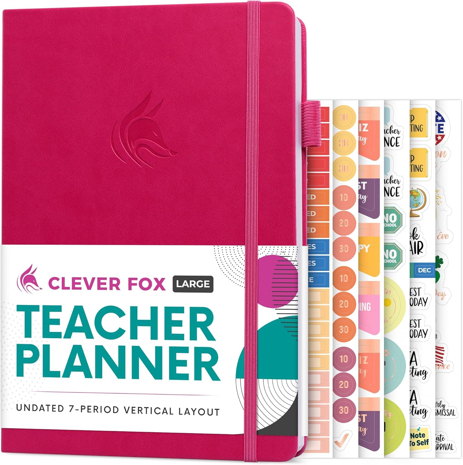 Clever Fox Teacher Planner – School Year Planner with Calendars ...