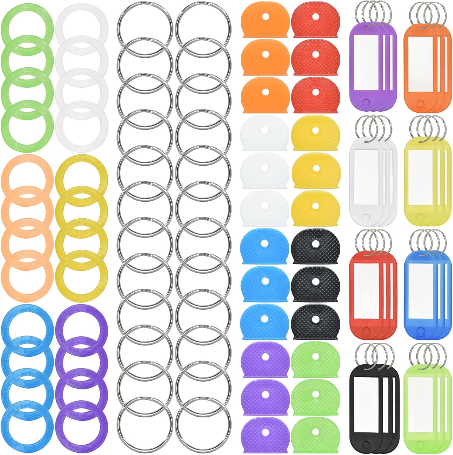 Amazon.com: HDST-HOME 96Pcs Key Caps Covers Tags Kit with Silicone Key ...