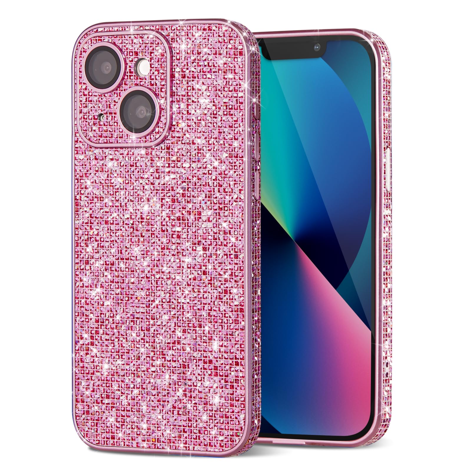 Amazon.com: Svanove for iPhone 13 Case Glitter Diamond, Luxury Sparkle ...