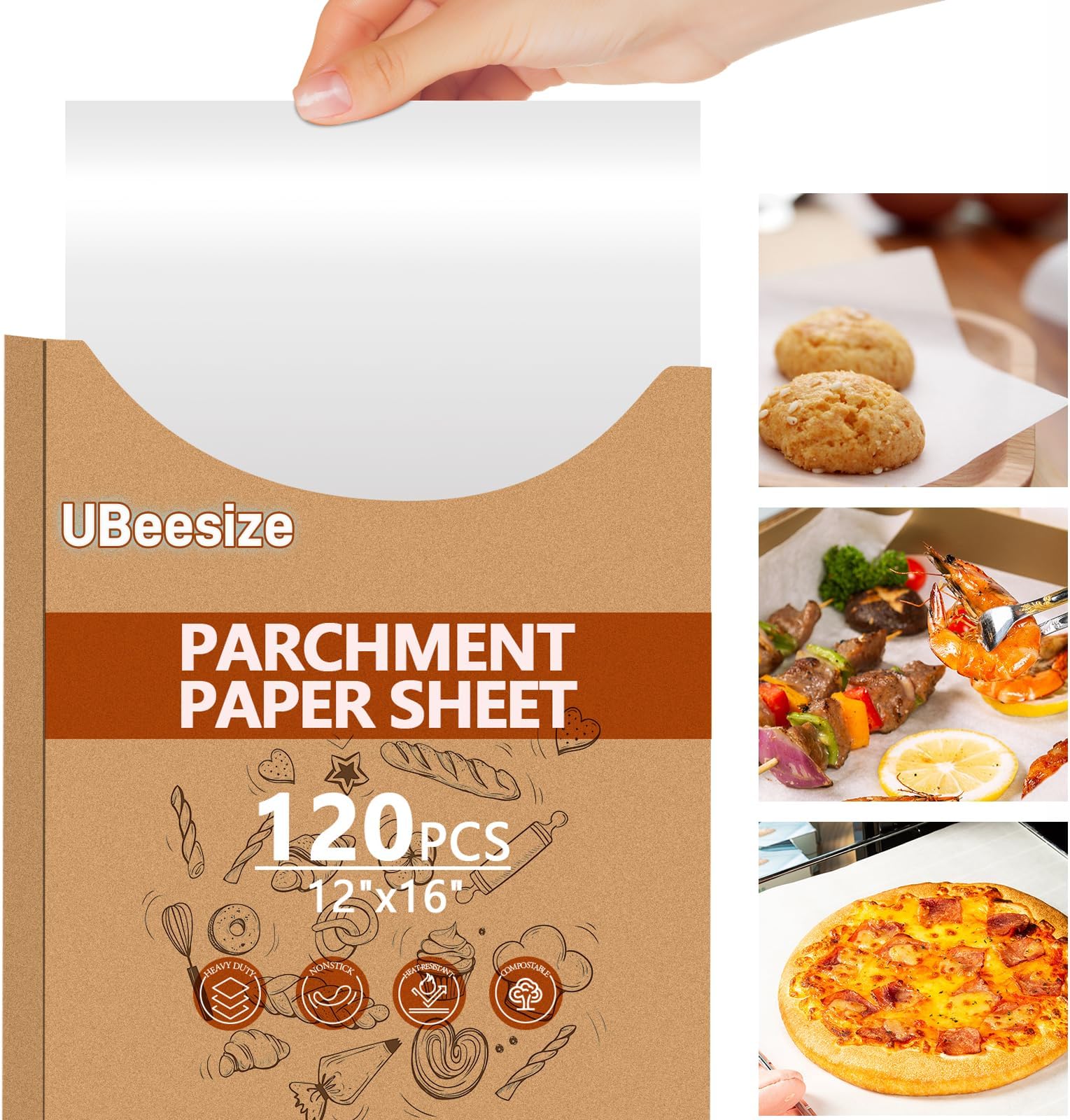 Amazon.com: Katbite 350Pcs 9x13 In Parchment Paper Sheets, Heavy Duty ...